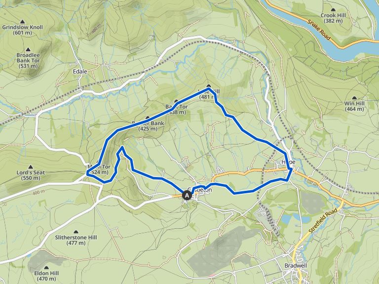 Mam Tor, Lose Hill & Hope loop from Castleton — Peak District National ...